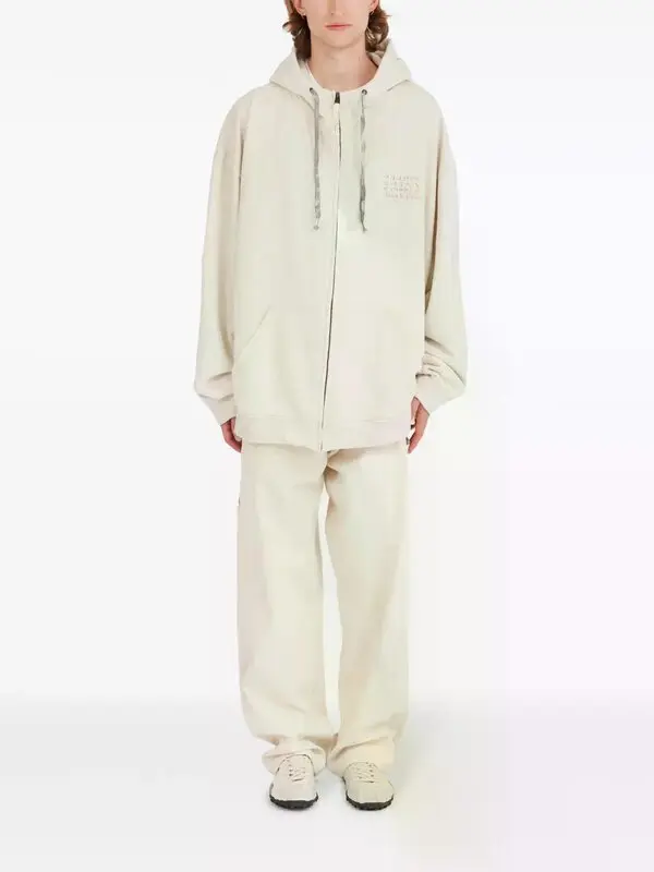 MAISON MARGIELA Cotton Drawstring Hoodie - Neutrals