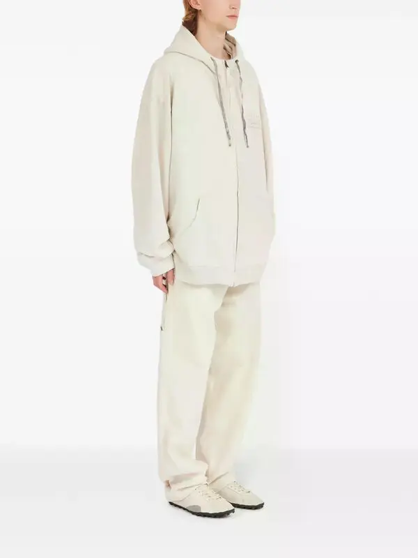 MAISON MARGIELA Cotton Drawstring Hoodie - Neutrals