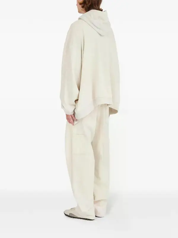 MAISON MARGIELA Cotton Drawstring Hoodie - Neutrals