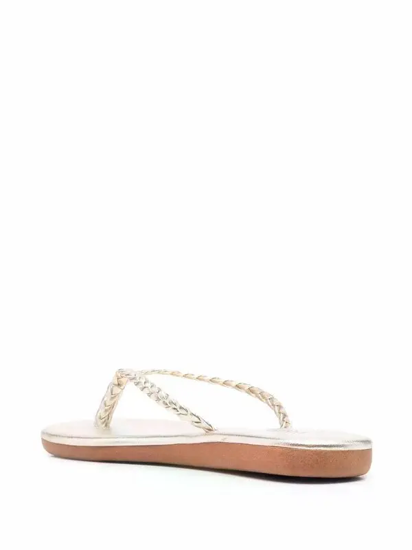 ANCIENT GREEK SANDALS Plage Braided-strap Flip-flops - Yellow
