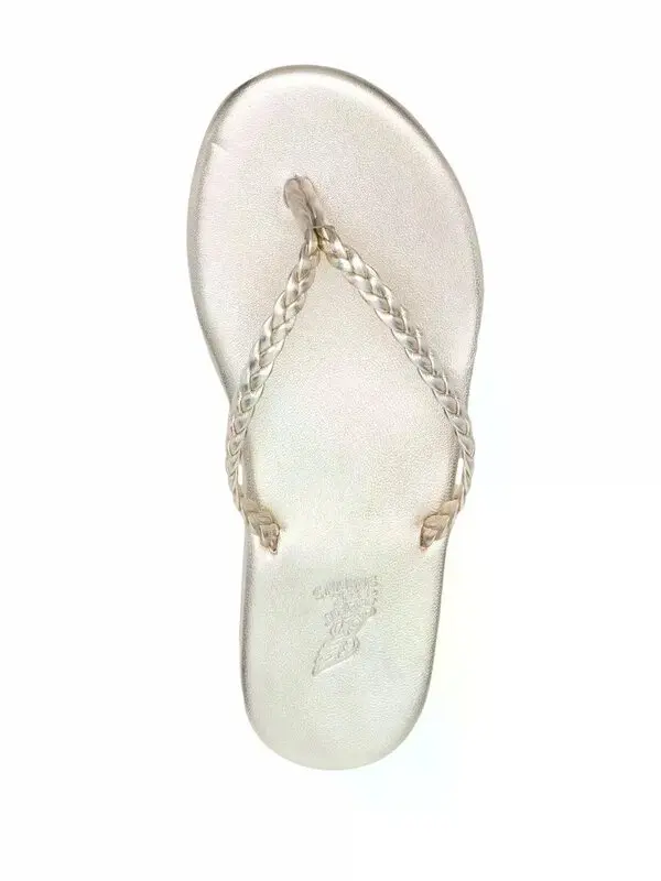 ANCIENT GREEK SANDALS Plage Braided-strap Flip-flops - Yellow