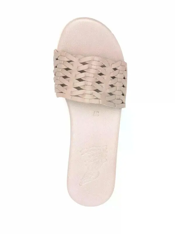 ANCIENT GREEK SANDALS Interwoven Leather Clogs