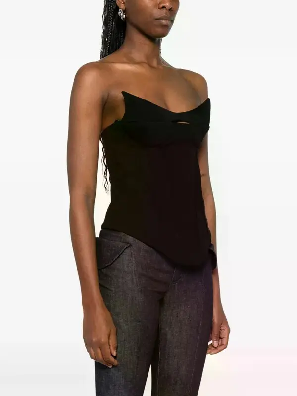 MUGLER Sleeveless Corset Top