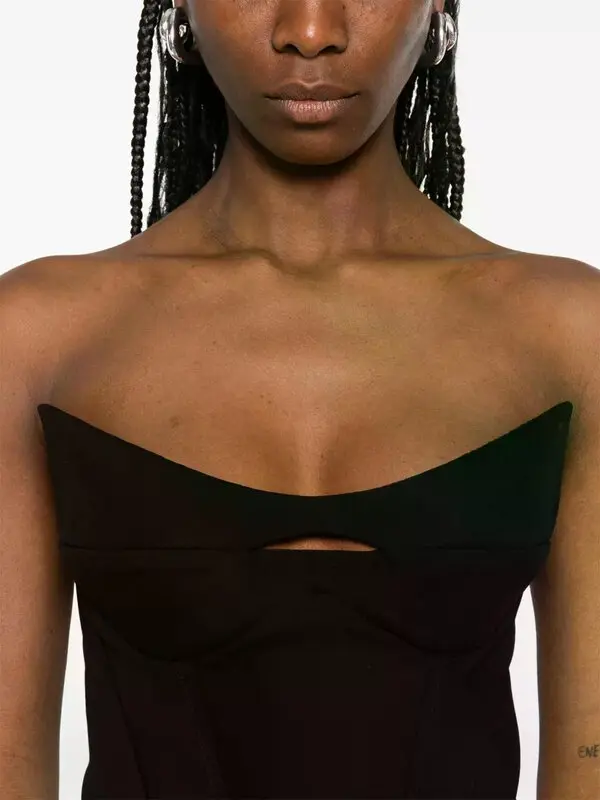 MUGLER Sleeveless Corset Top