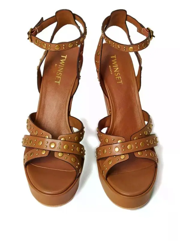 TWINSET 120mm Stud-embellished Sandals