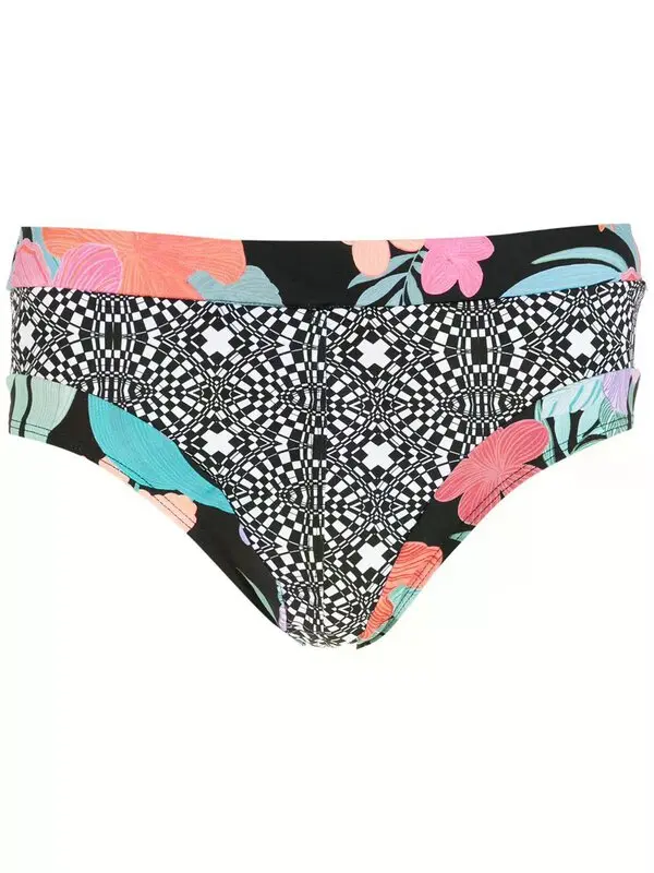 AMIR SLAMA Hibiscus Swimming Trunks - Multicolour