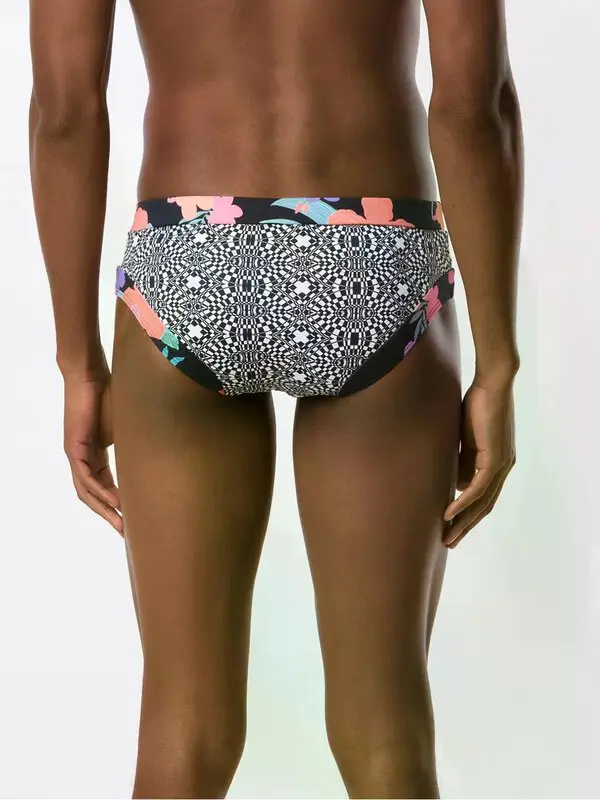 AMIR SLAMA Hibiscus Swimming Trunks