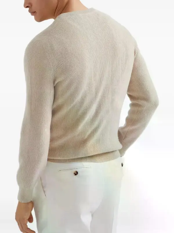 Brunello Cucinelli Crewneck Cashmere Jumper - Neutrals