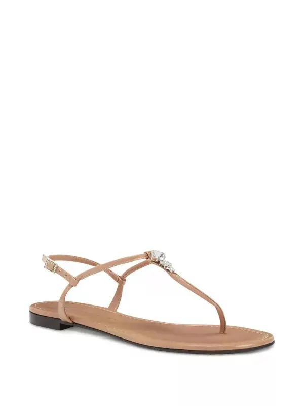 GIUSEPPE ZANOTTI Anyelle Leather Sandals - Neutrals