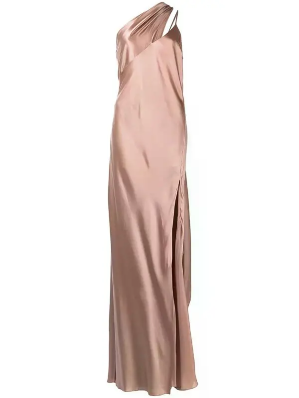 Michelle Mason Draped-panel Silk Gown
