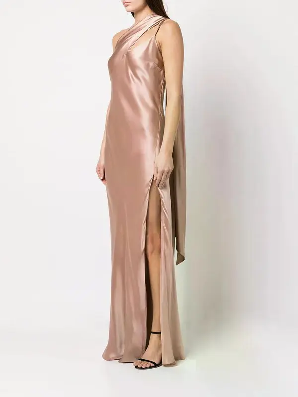 Michelle Mason Draped-panel Silk Gown