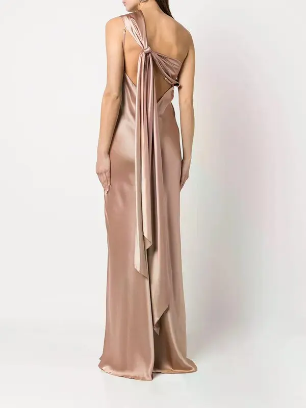 Michelle Mason Draped-panel Silk Gown
