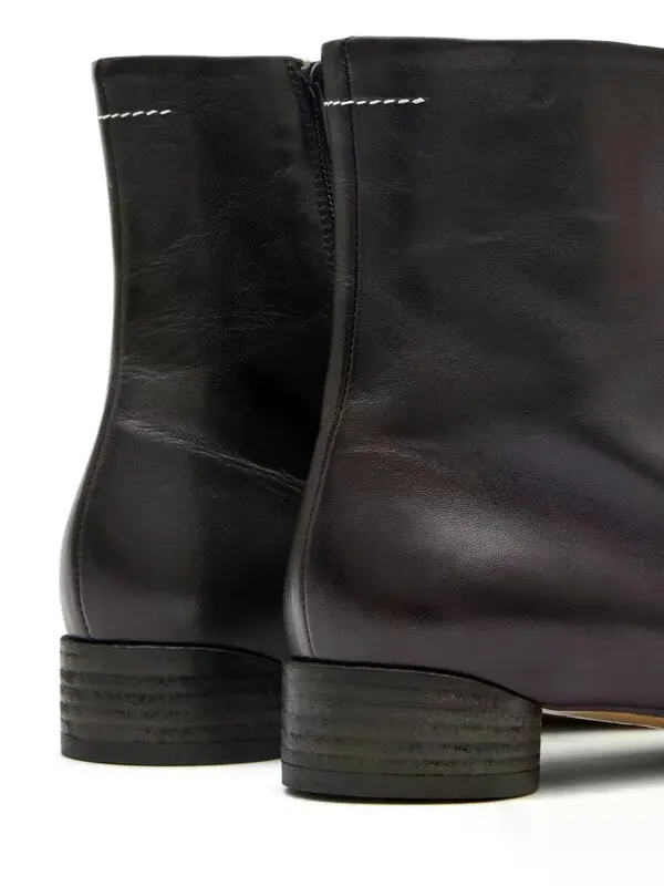 MAISON MARGIELA Anatomic Leather Ankle Boots - Black