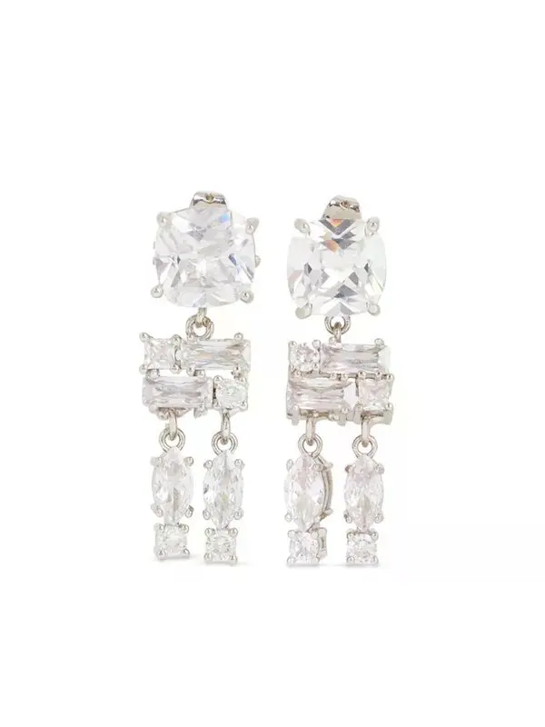 Rabanne Crystal-embellished Earrings - Silver