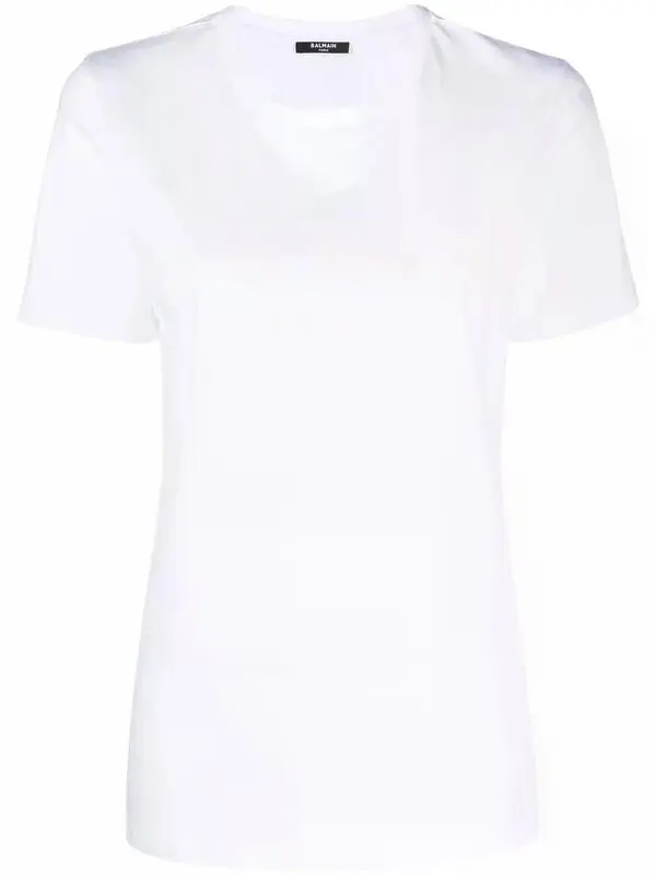 Balmain Flocked Logo T-shirt
