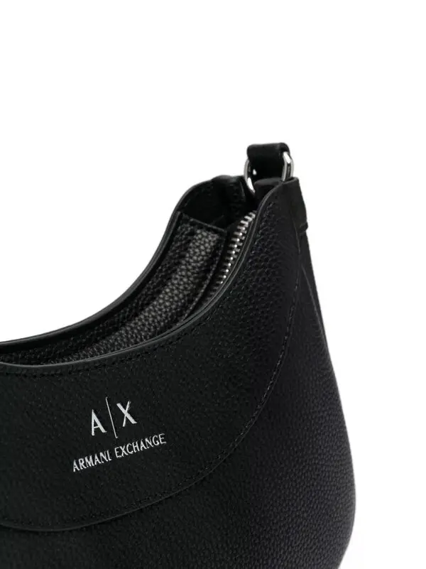 Armani Exchange Logo Strap Crossbody Bag - Black