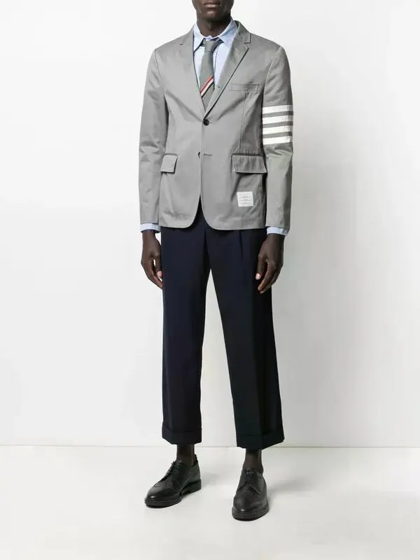 Thom Browne Chest-pocket Oxford Shirt - Blue