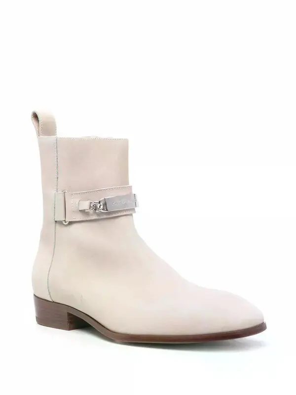 Philipp Plein Logo Plaque Ankle Boots