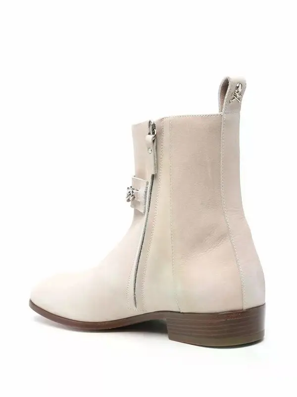 Philipp Plein Logo Plaque Ankle Boots