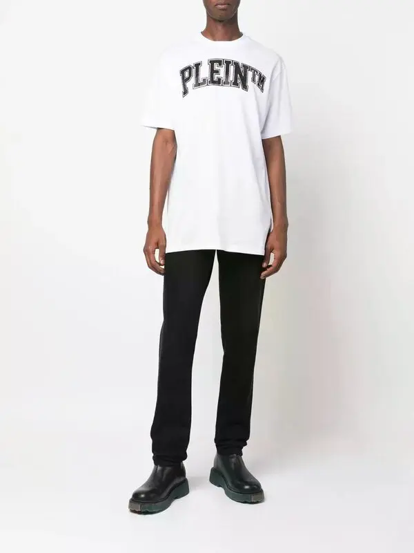Philipp Plein Stones Logo-embellished T-shirt