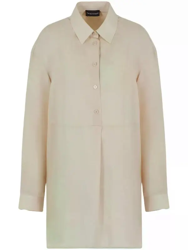 Emporio Armani Button-front Lyocell Blouse