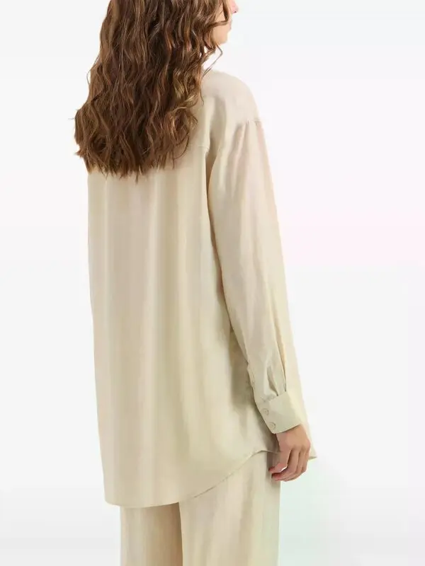 Emporio Armani Button-front Lyocell Blouse