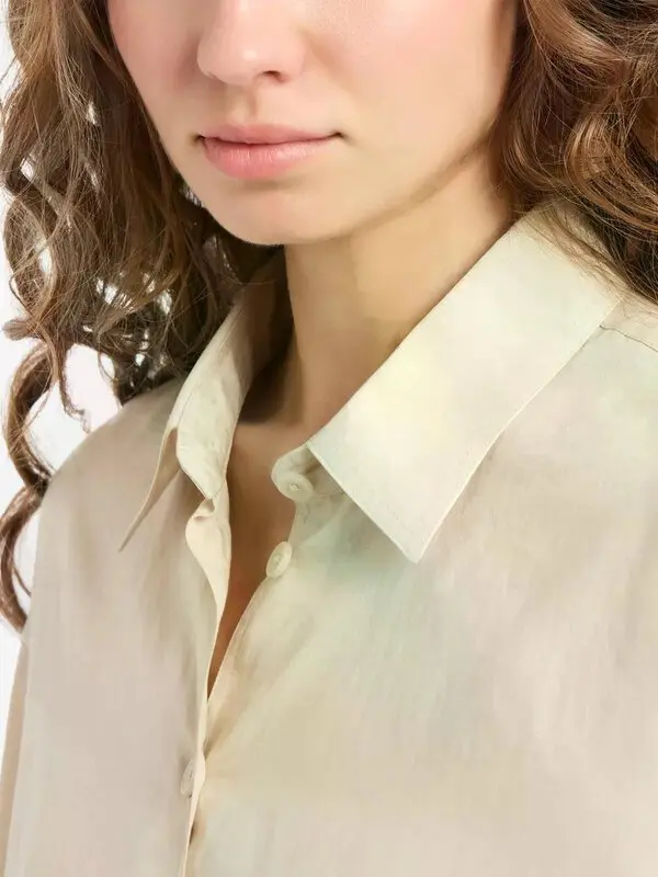 Emporio Armani Button-front Lyocell Blouse