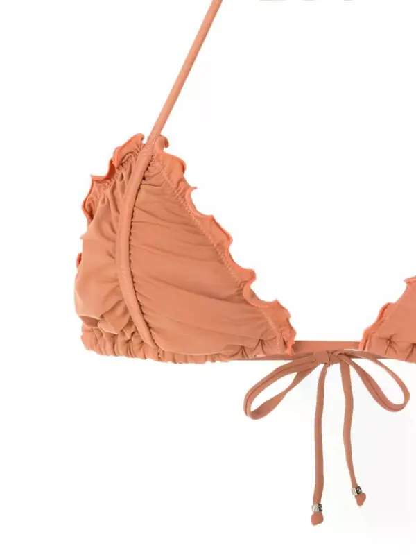 AMIR SLAMA Ripple Effect Bikini Set - Orange