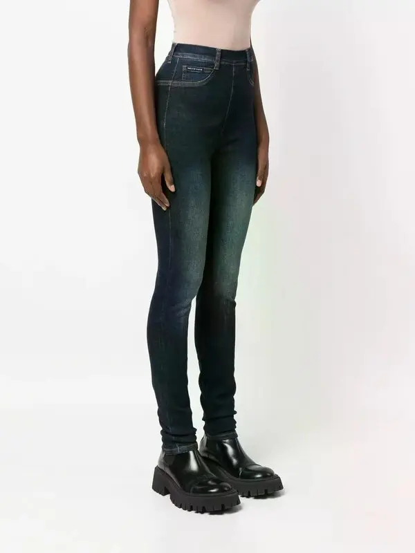 Philipp Plein High-waist Zip-up Jeggings
