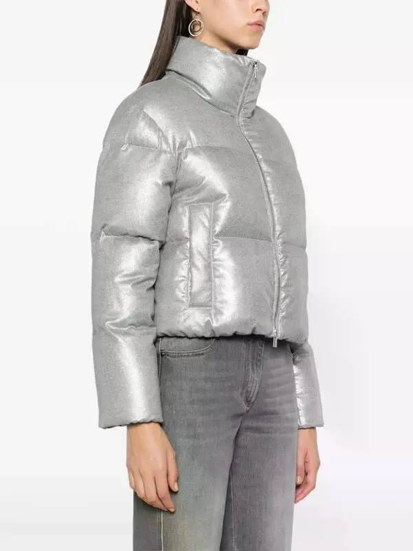 Peserico Lamé-effect Puffer Jacket