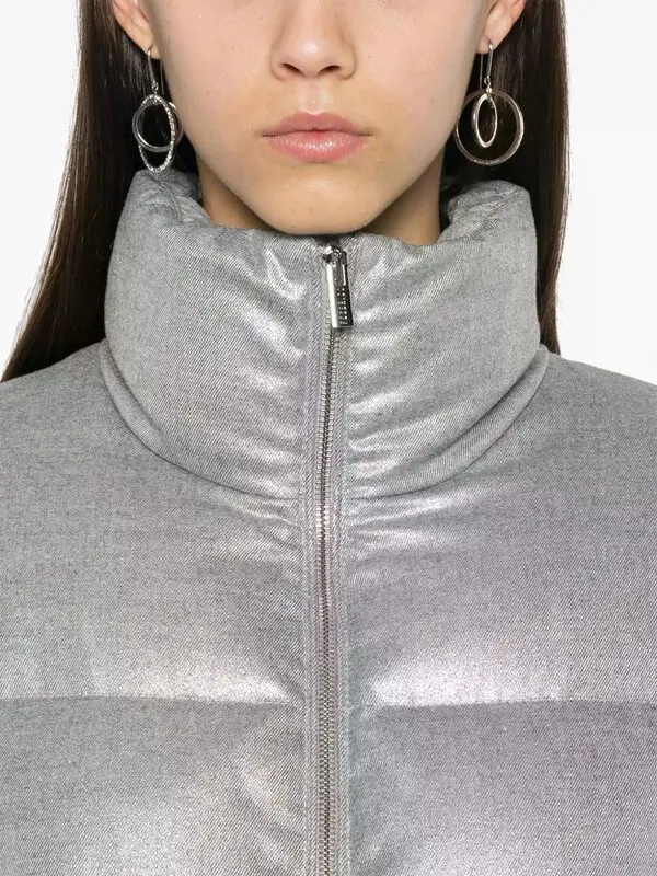 Peserico Lamé-effect Puffer Jacket