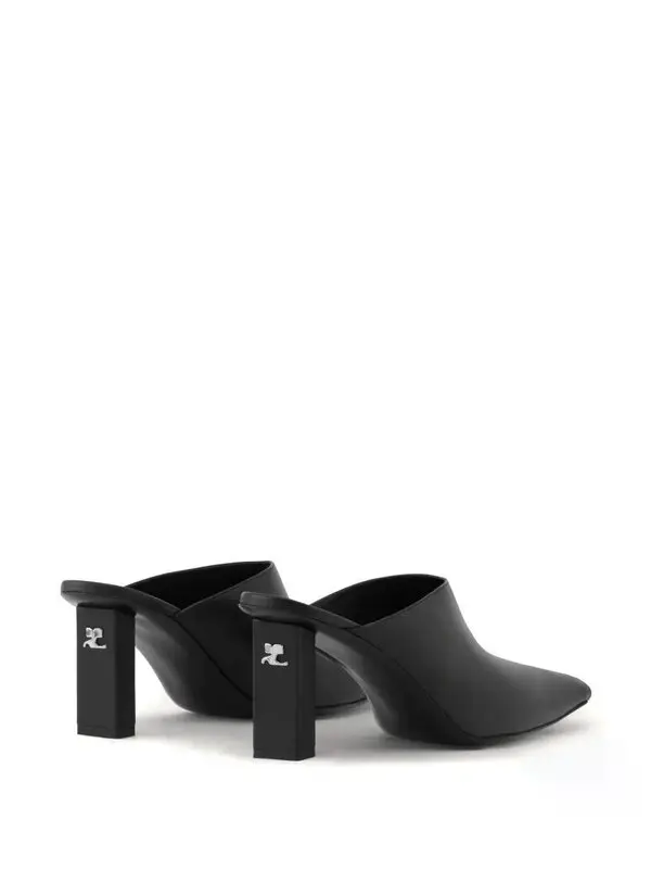 COURREGES 70mm Square-toe Leather Mules