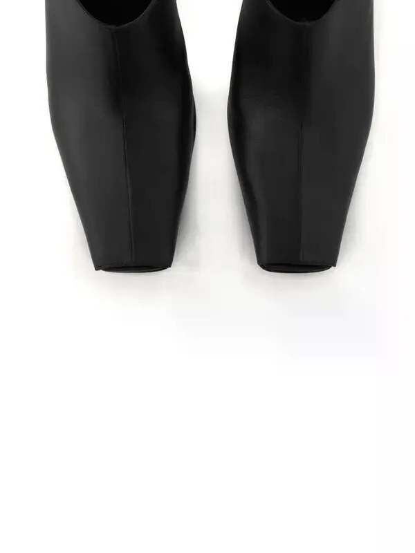 COURREGES 70mm Square-toe Leather Mules