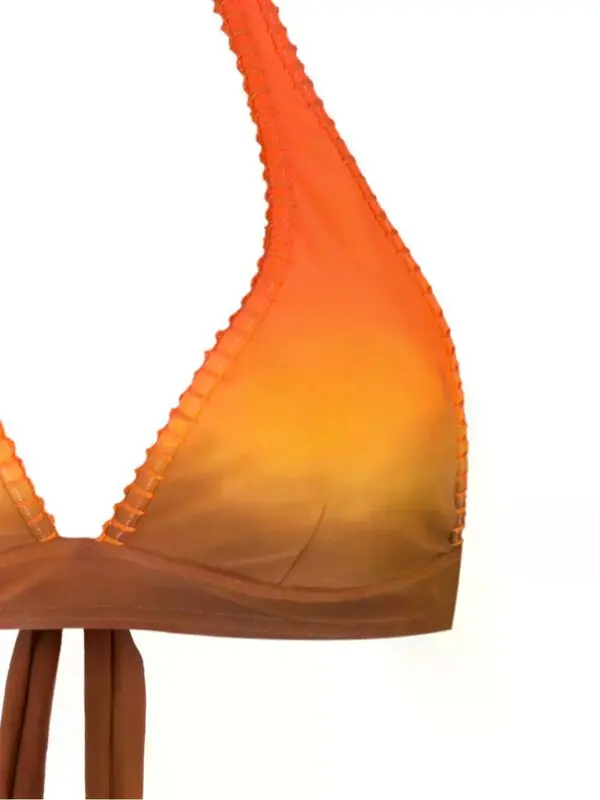 AMIR SLAMA Embroidery Tie-dye Bikini Set