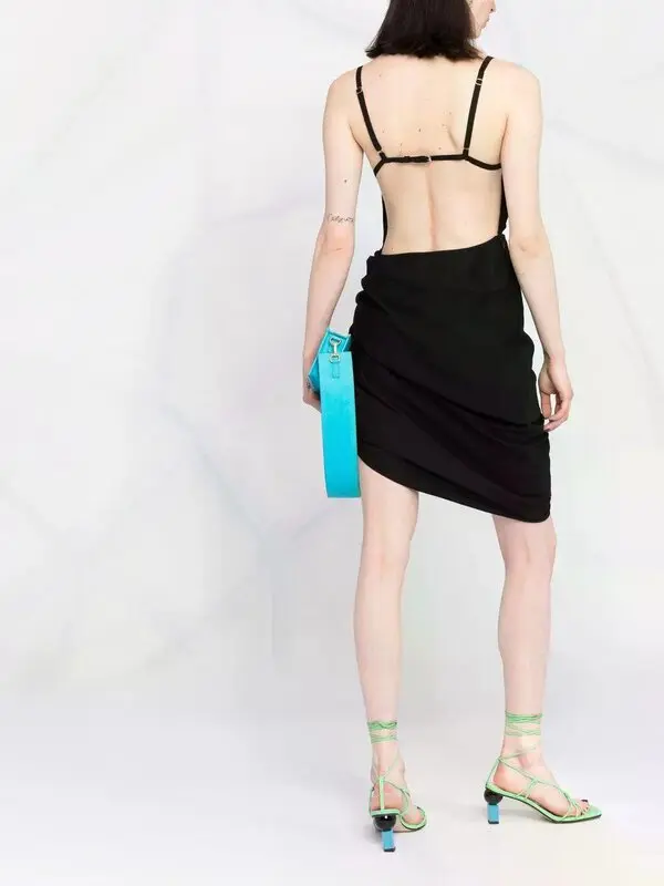 Jacquemus Saudade Draped Dress - Black