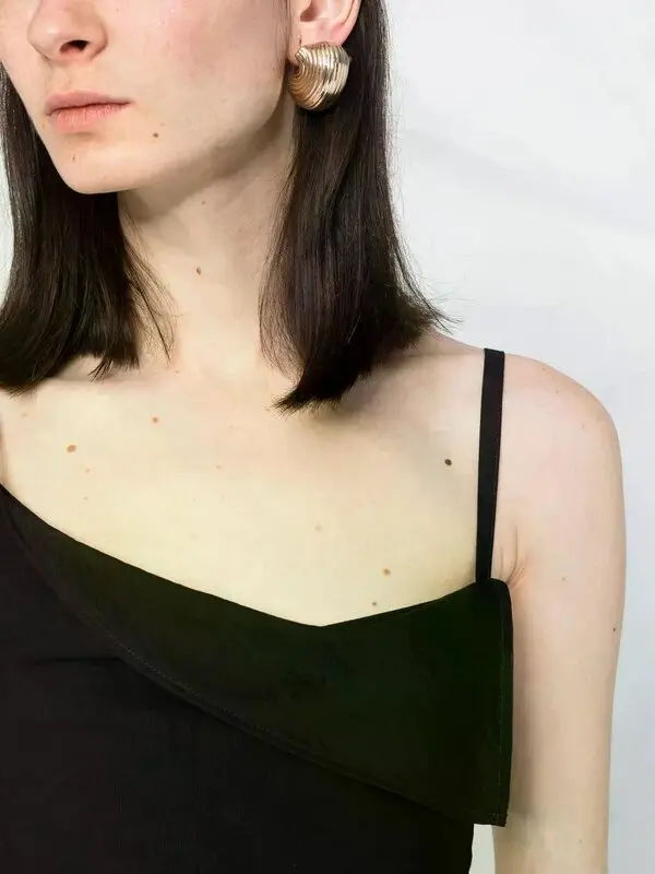 Jacquemus Saudade Draped Dress - Black