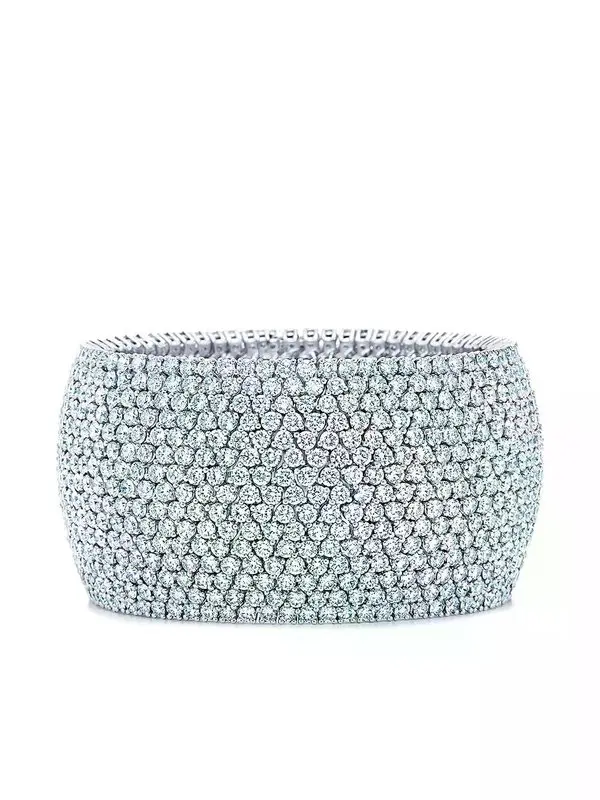 Kwiat 18kt White Gold Diamond Moonlight 15-row Bracelet - Silver
