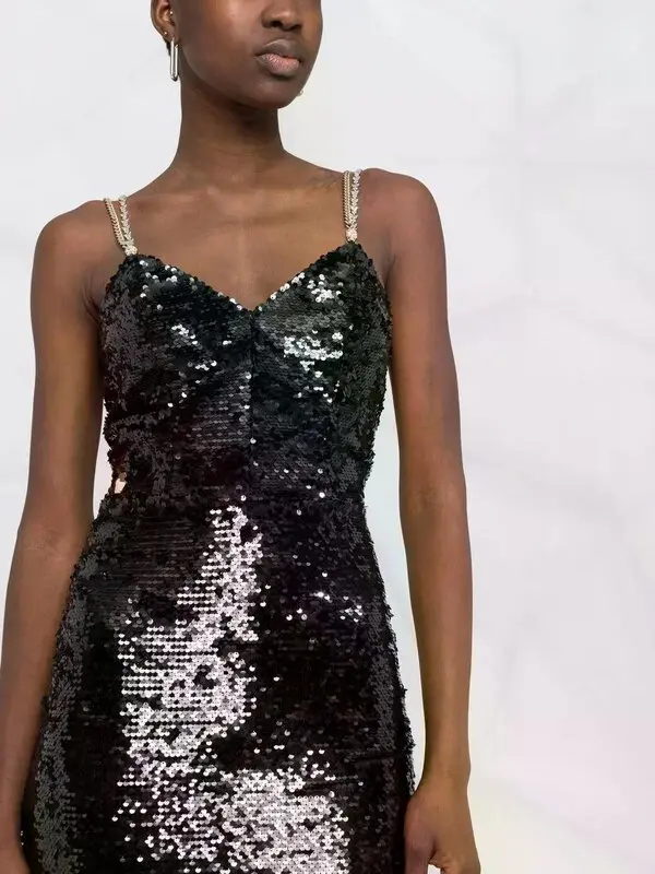 Philipp Plein Sequin Embellished Midi Dress