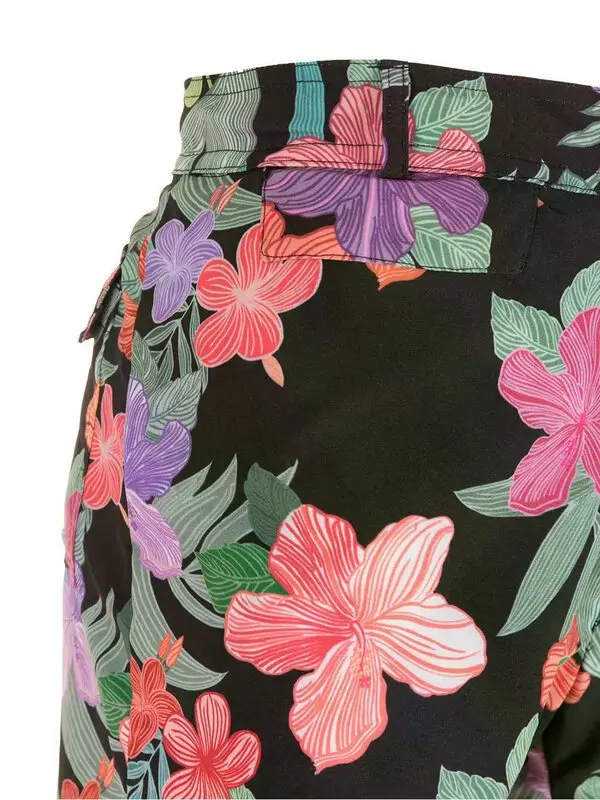 AMIR SLAMA Print Hibiscus Shorts