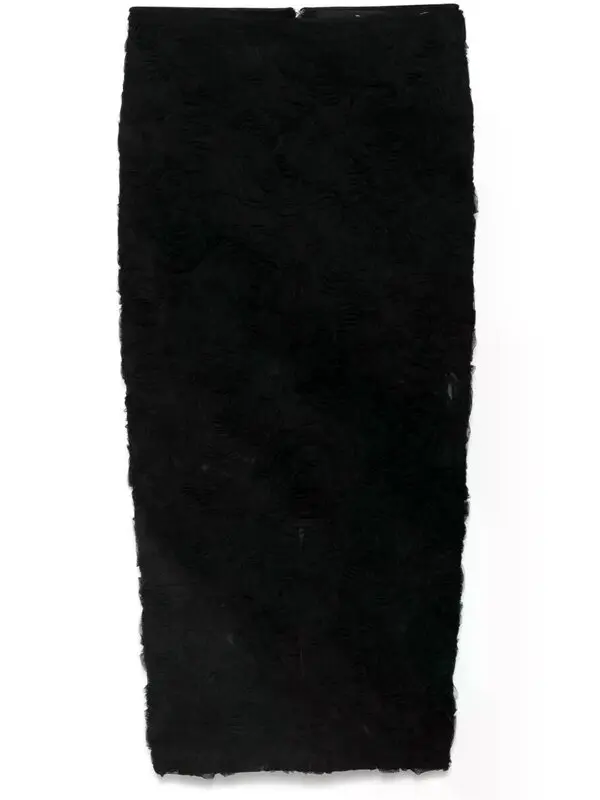 ROTATE BY BIRGER CHRISTENSEN Flower-mesh Midi Skirt