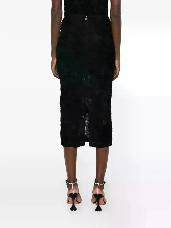 ROTATE BY BIRGER CHRISTENSEN Flower-mesh Midi Skirt