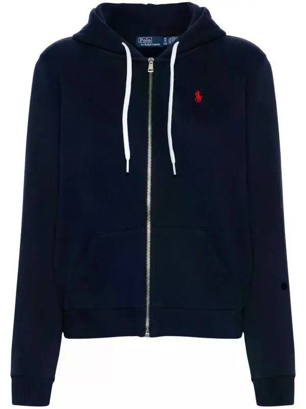 Polo Ralph Lauren Polo Pony-embroidered Zip-up Hoodie - Blue