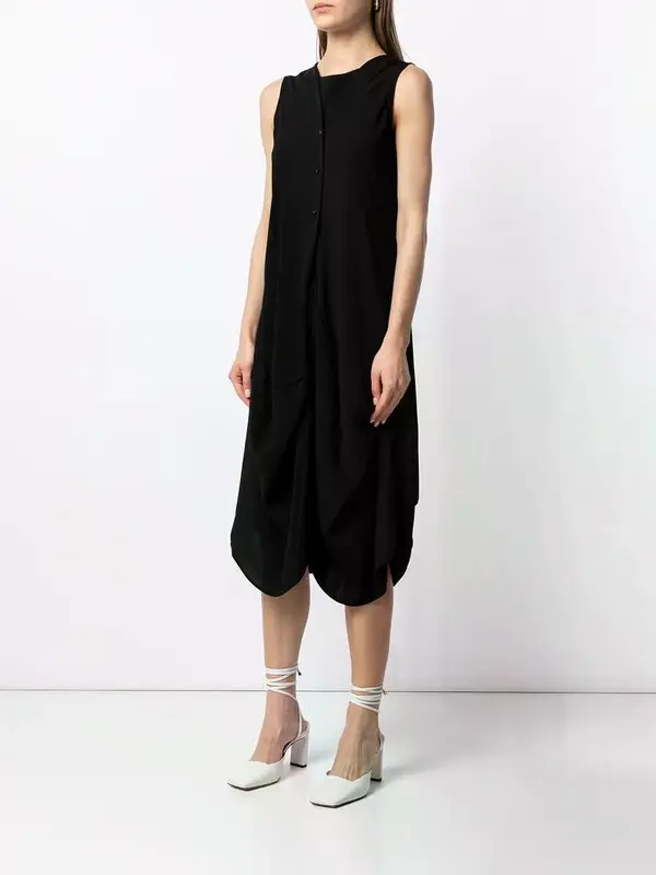 Goen.j Draped Sleeveless Dress