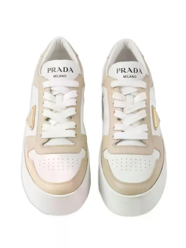 Prada Downtown Bold Leather Sneakers