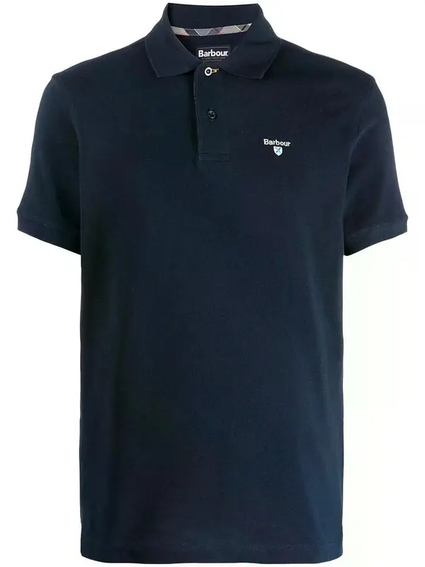 Barbour Logo Embroidered Polo Shirt - Blue