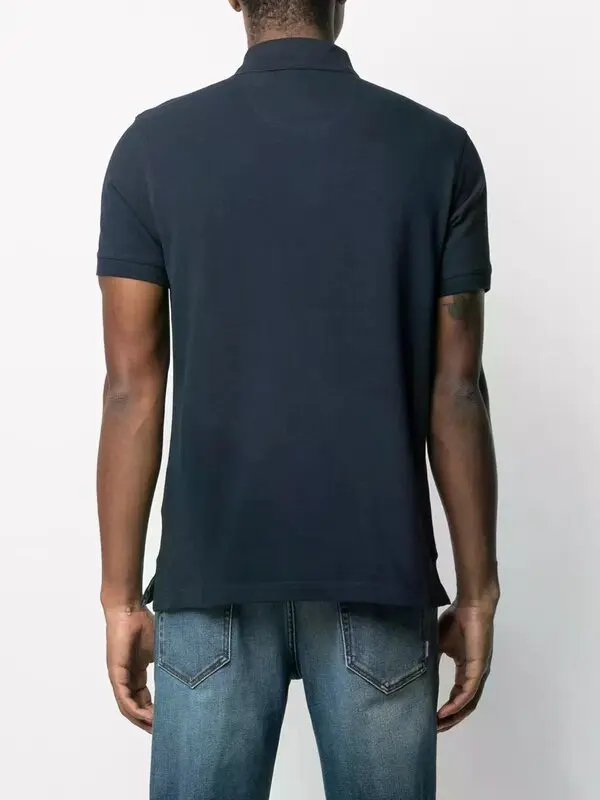 Barbour Logo Embroidered Polo Shirt - Blue