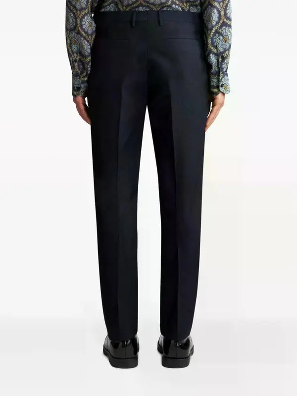 Etro Jacquard Tapered-leg Trousers