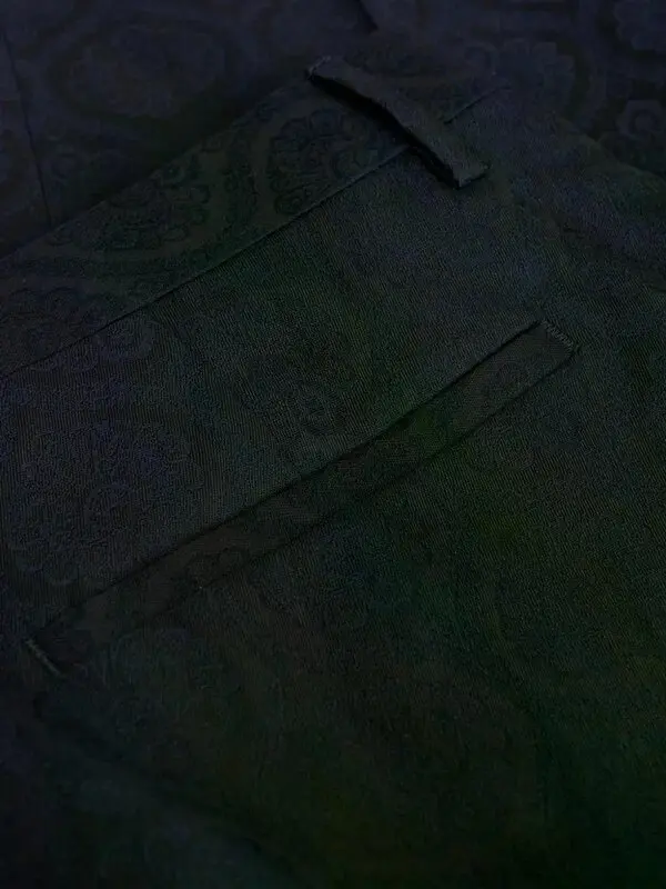 Etro Jacquard Tapered-leg Trousers