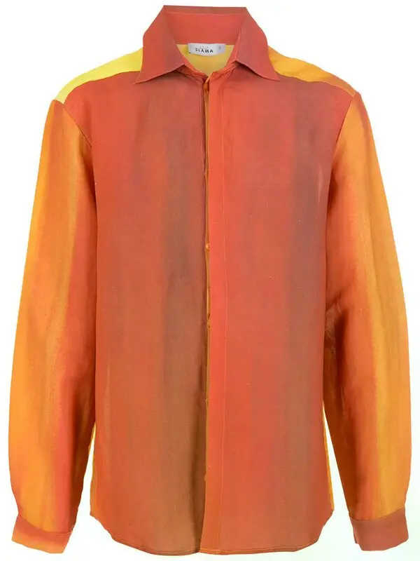 AMIR SLAMA Printed Long-sleeve Shirt - Red
