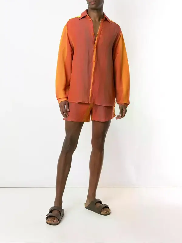 AMIR SLAMA Printed Long-sleeve Shirt